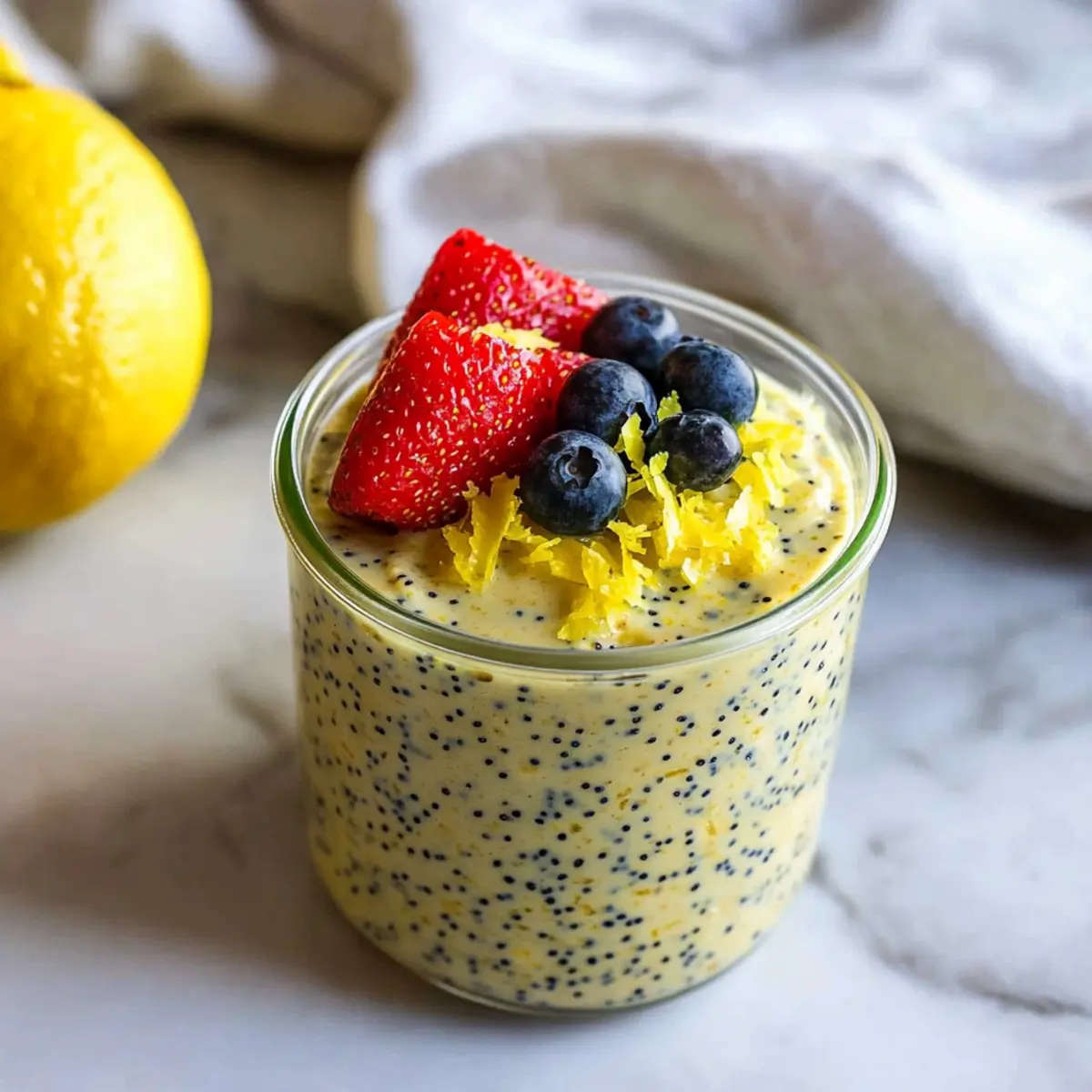 Ultimate Golden Lemon Poppy Seed Overnight Oats - Deliciously Easy