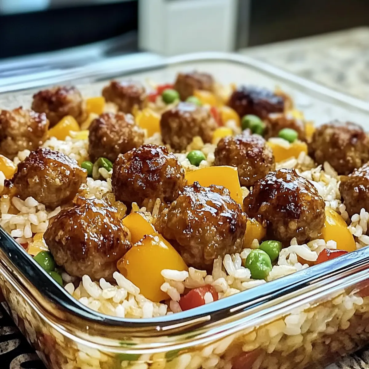 Easy Honey Garlic Meatball Rice Bake – A Delicious Comfort Dish