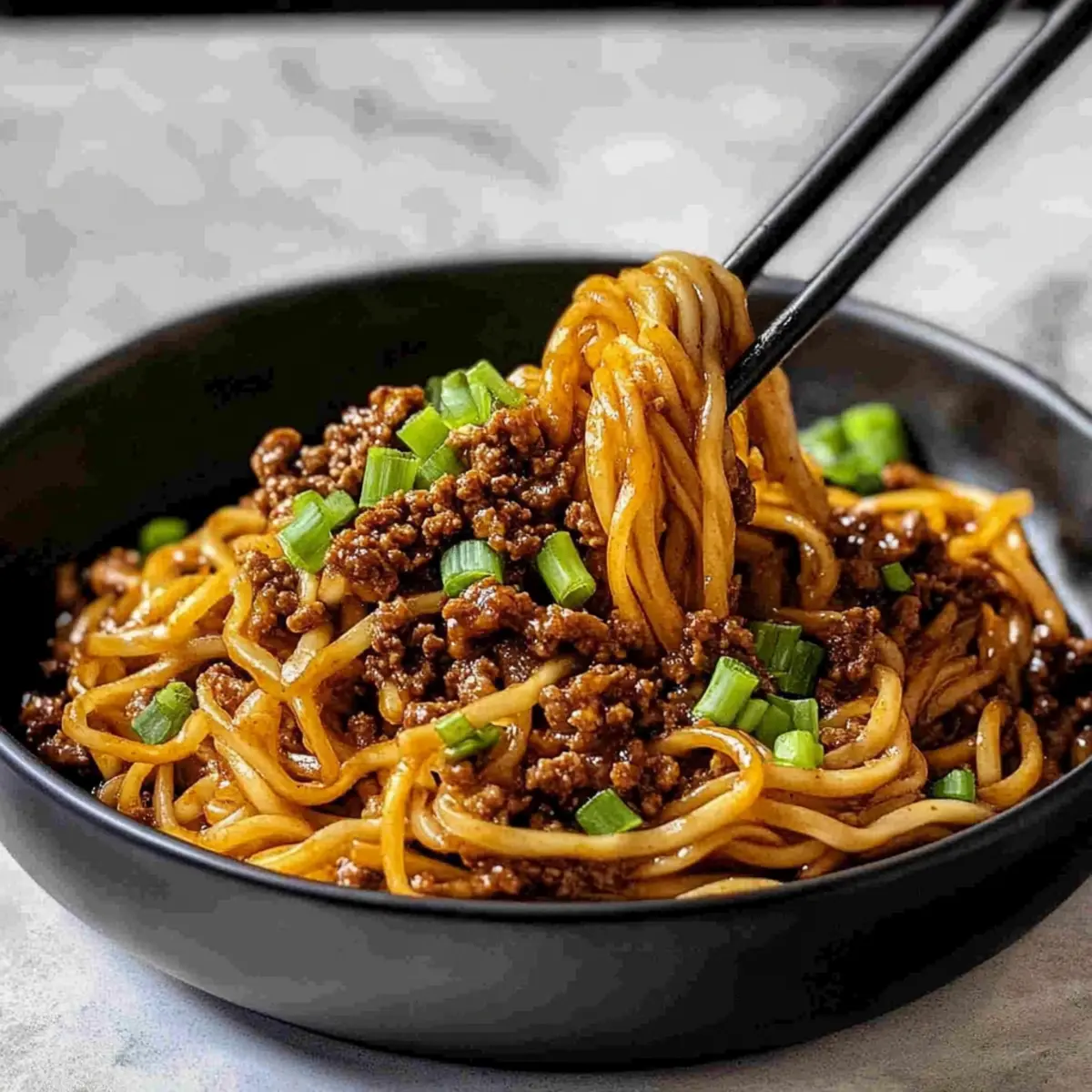 Easy Mongolian Ground Beef Noodles: Delicious Dinner in 30