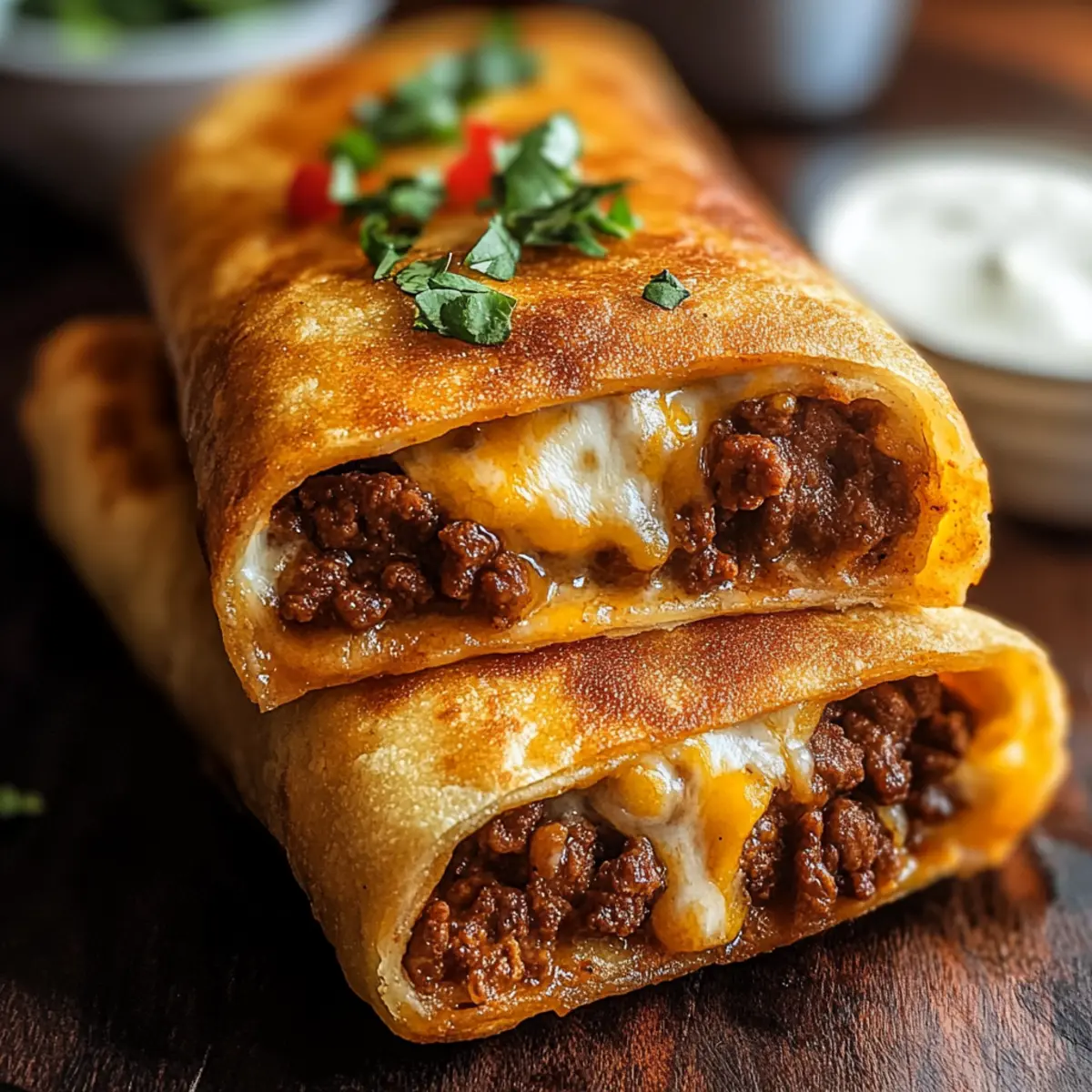 Irresistible Beef and Cheese Chimichangas - Easy Tex-Mex Delight