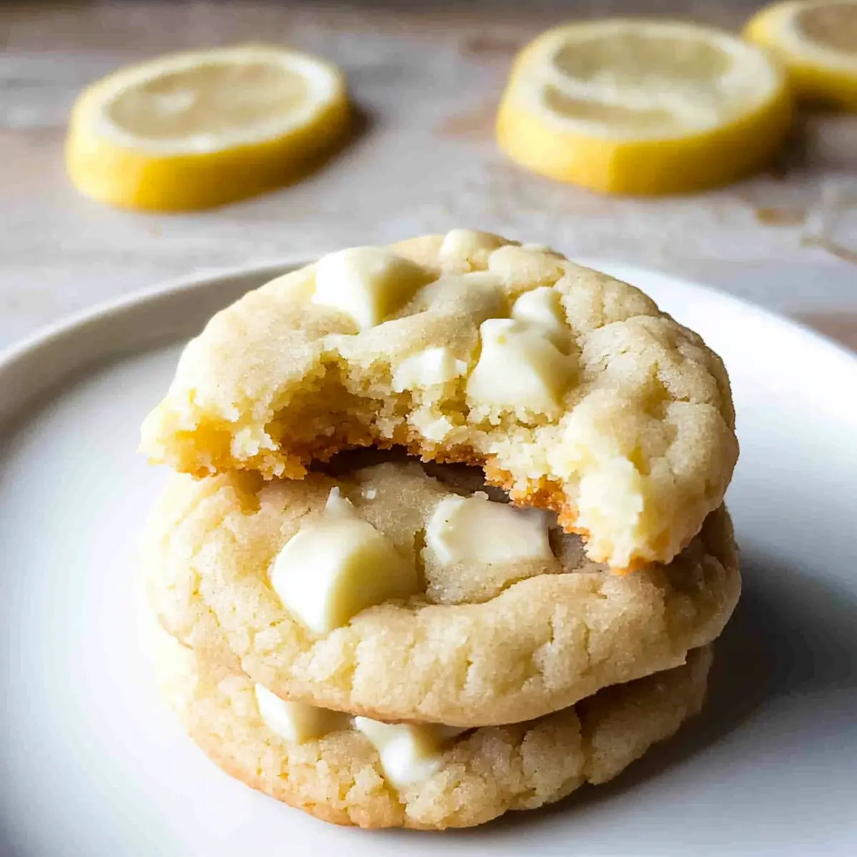 Irresistible Lemon White Chocolate Chip Cookies – Soft & Chewy