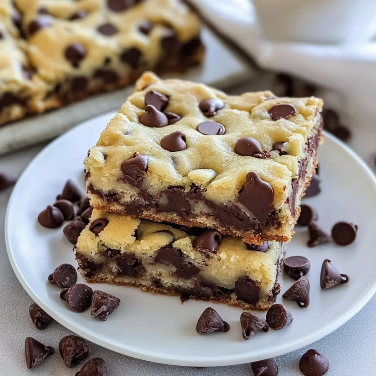 Irresistible Cake Mix Chocolate Chip Cookie Bars in Minutes