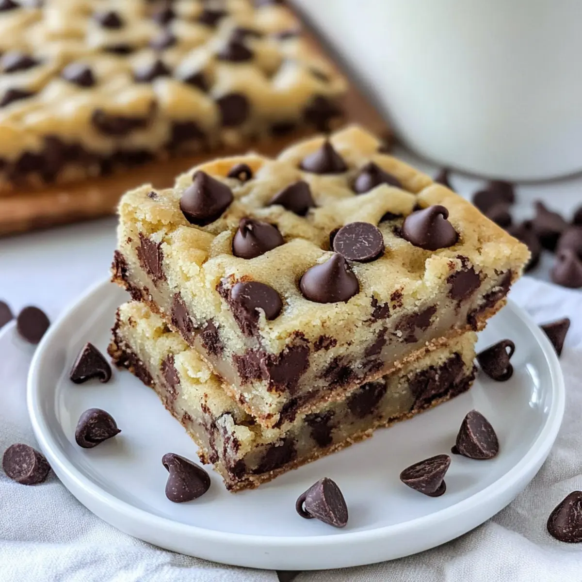 Irresistible Cake Mix Chocolate Chip Cookie Bars in Minutes