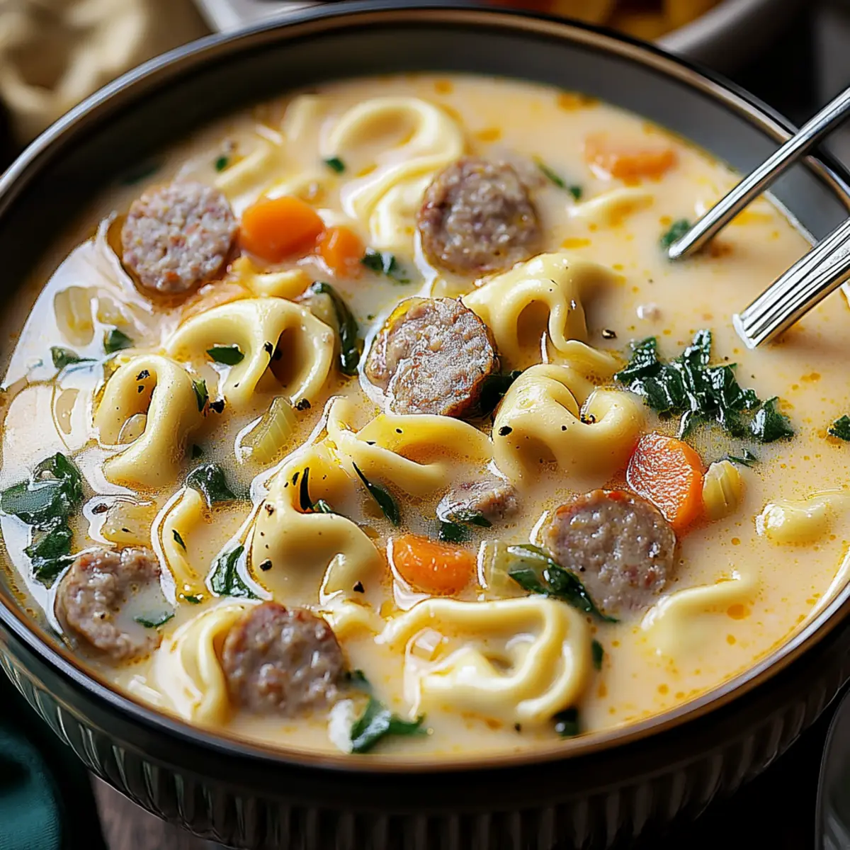 Ultimate Slow Cooker Creamy Sausage & Tortellini for Cozy Nights