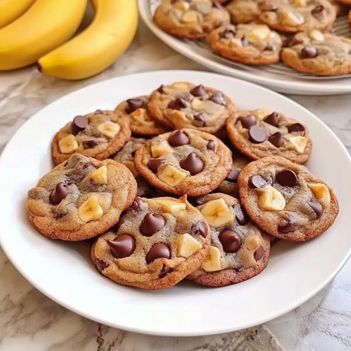 Irresistible Chewy Banana Bread Chocolate Chip Cookies