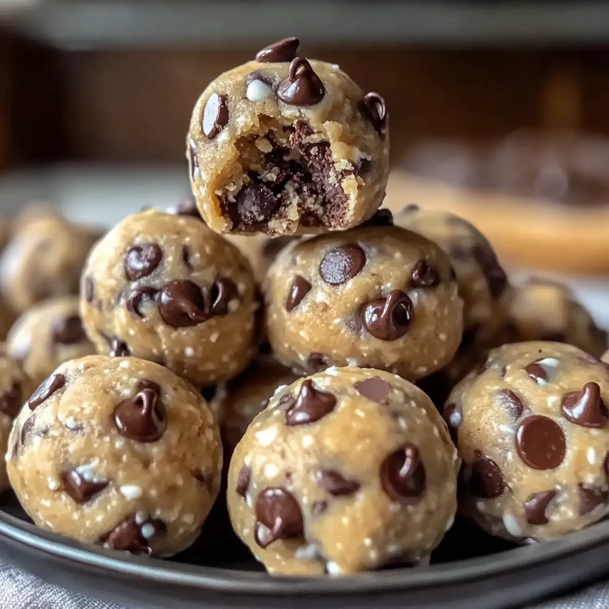 Ultimate Guilt-Free Chocolate Chip Cookie Dough Balls