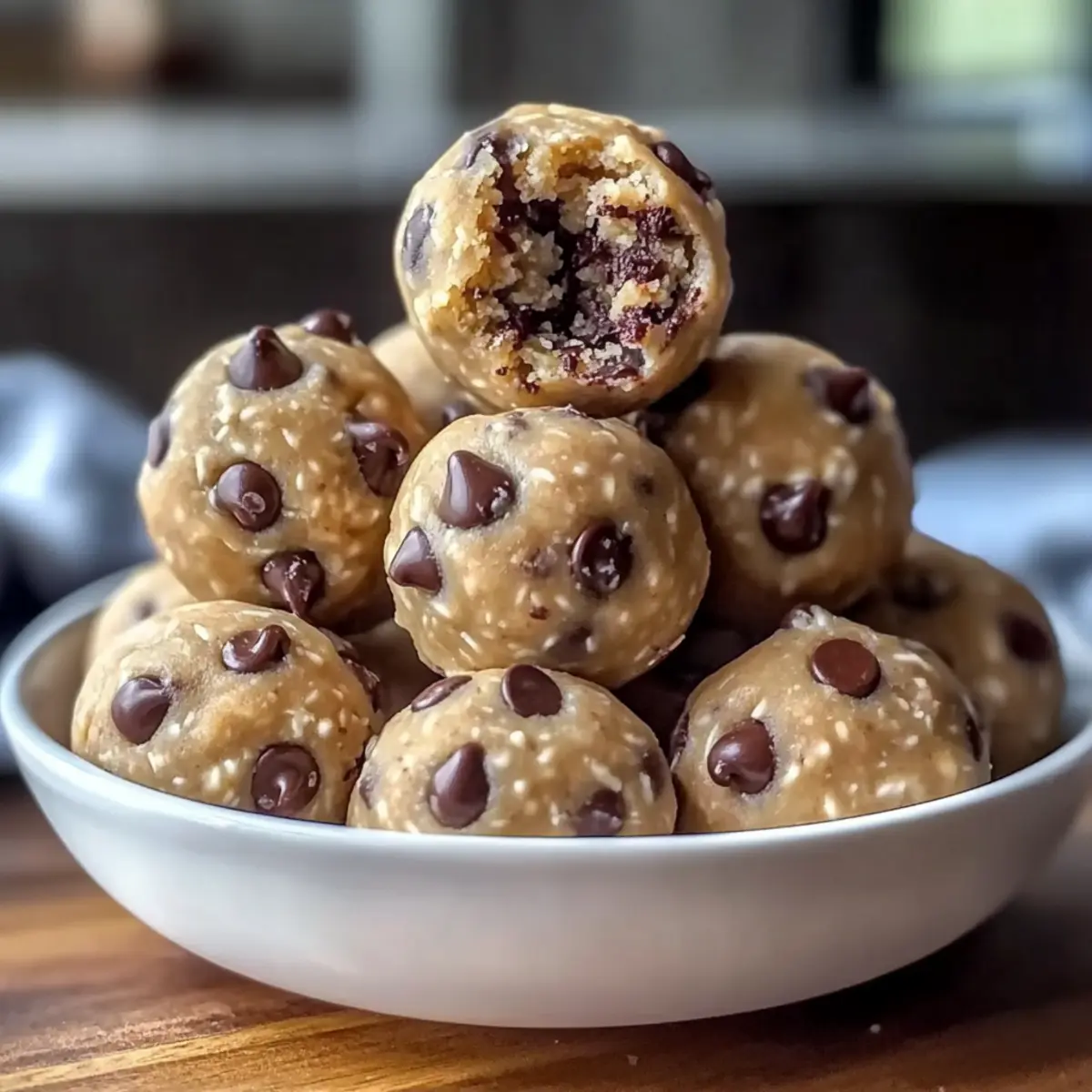 Ultimate Guilt-Free Chocolate Chip Cookie Dough Balls