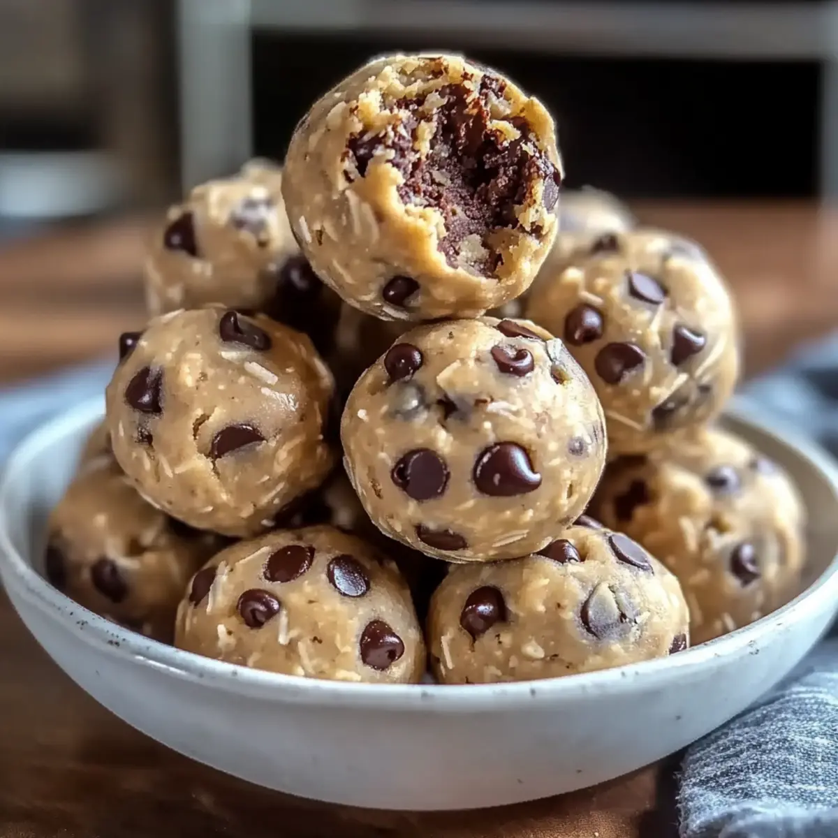 Ultimate Guilt-Free Chocolate Chip Cookie Dough Balls
